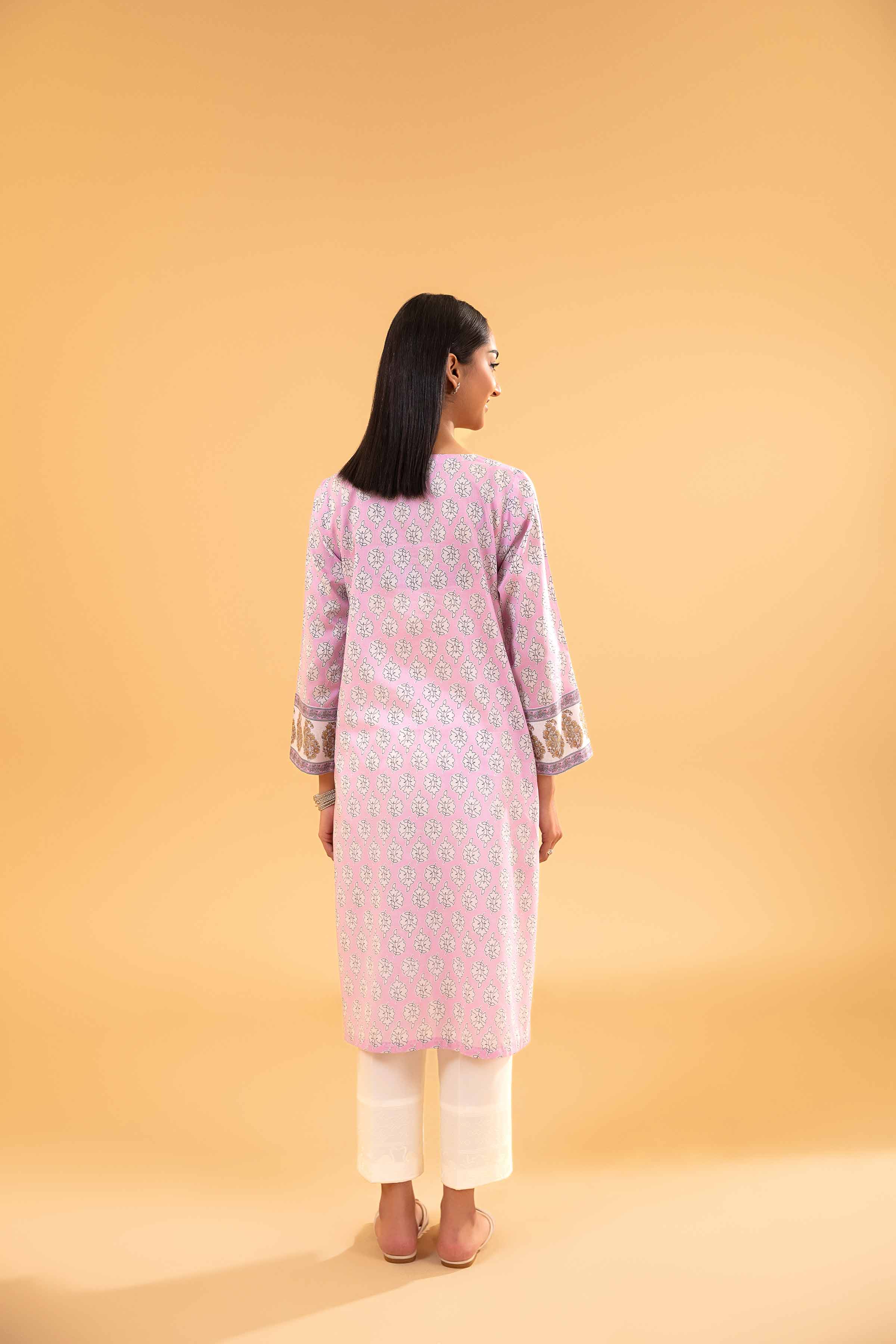 Printed Embroidered Shirt - PE24-289 – Nishat UK
